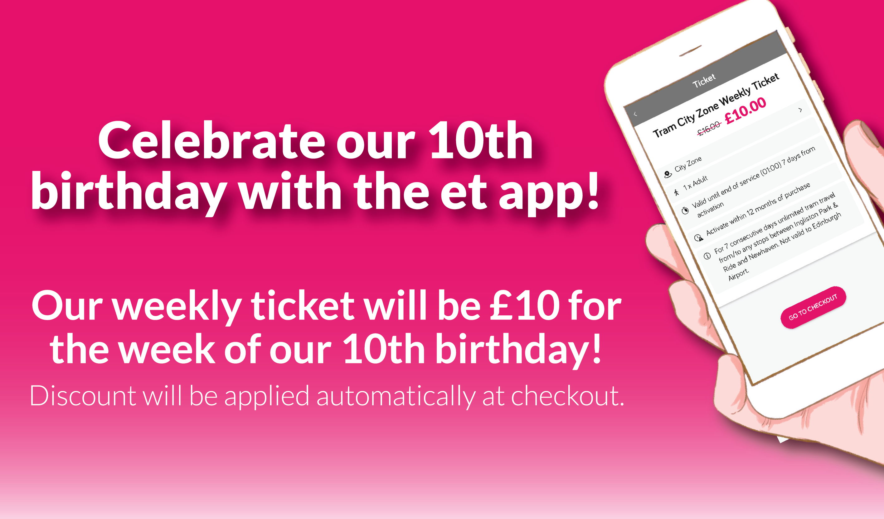 Anniversary offer for tram customers | Edinburgh Trams