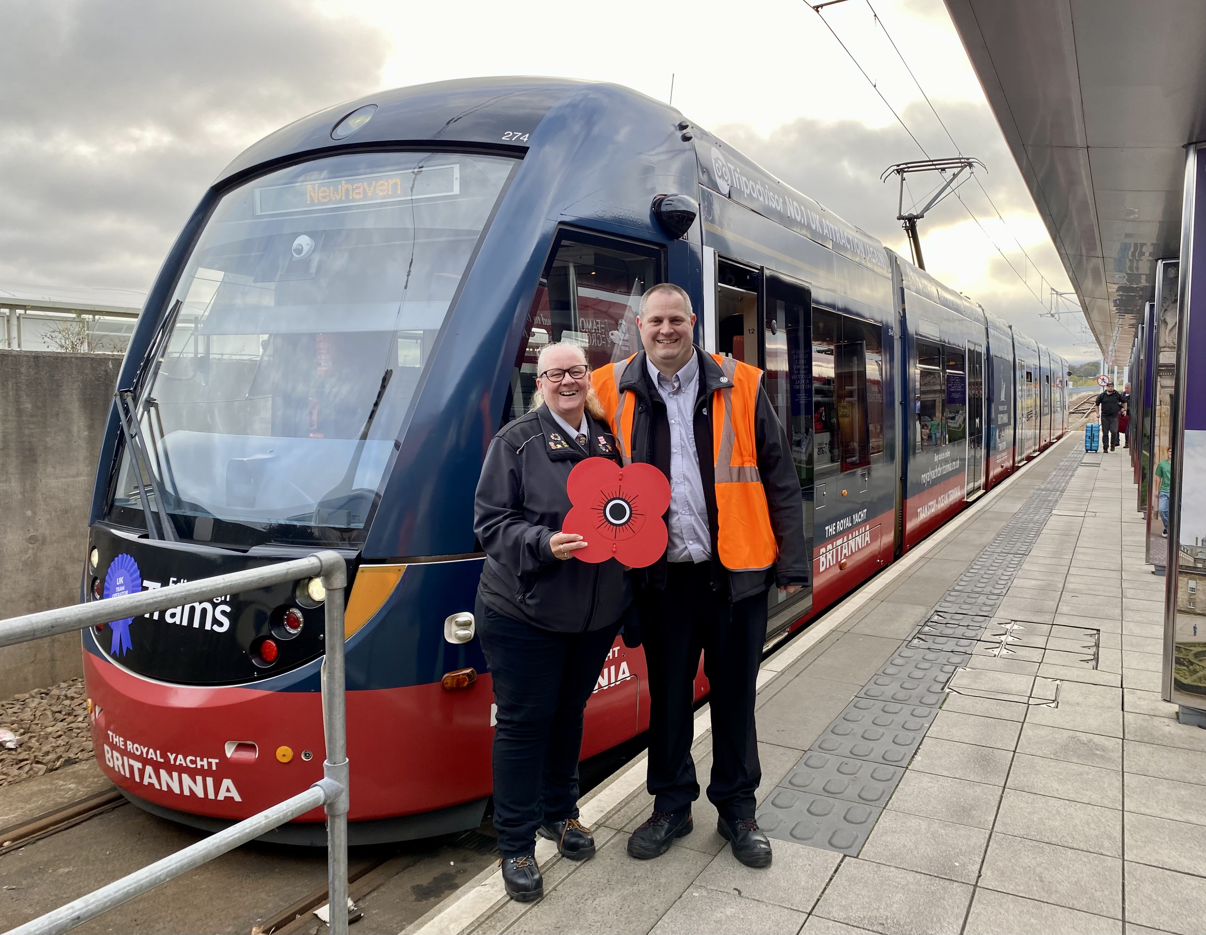 Tram honours armed services with free travel | Edinburgh Trams