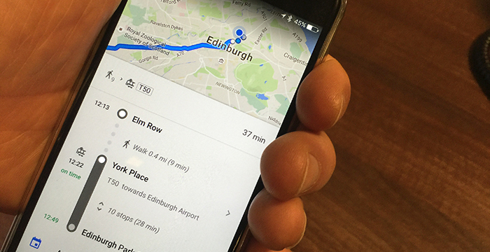 Scottish first for Edinburgh with live transport updates in Google Maps ...